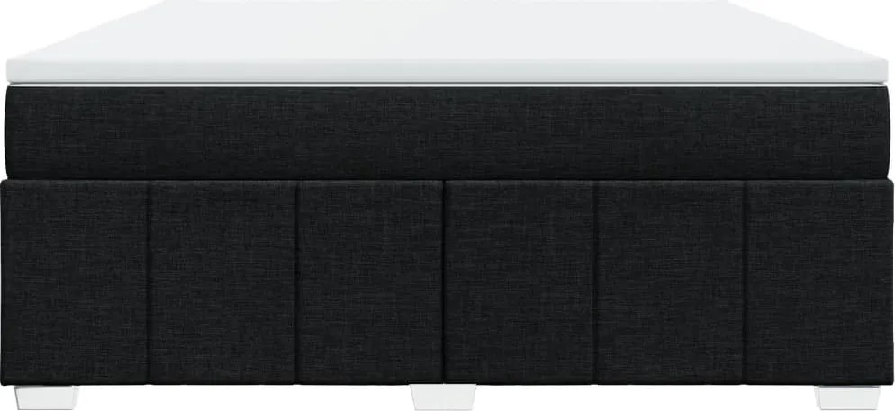 Box spring postel s matrací černá 180x200 cm textil 3285493