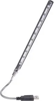 QUER Stolní LED lampička / Stolní lampička / 10 LED / USB