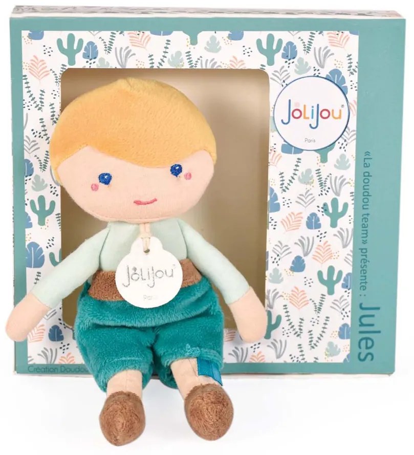Doudou Jolijou Panenka Jules 16 cm zelená
