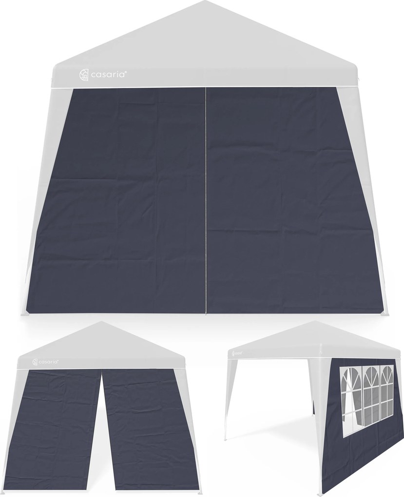 Boční stěna Skládací zahradní altán Capri sada 2 ks antracitová 3x3m