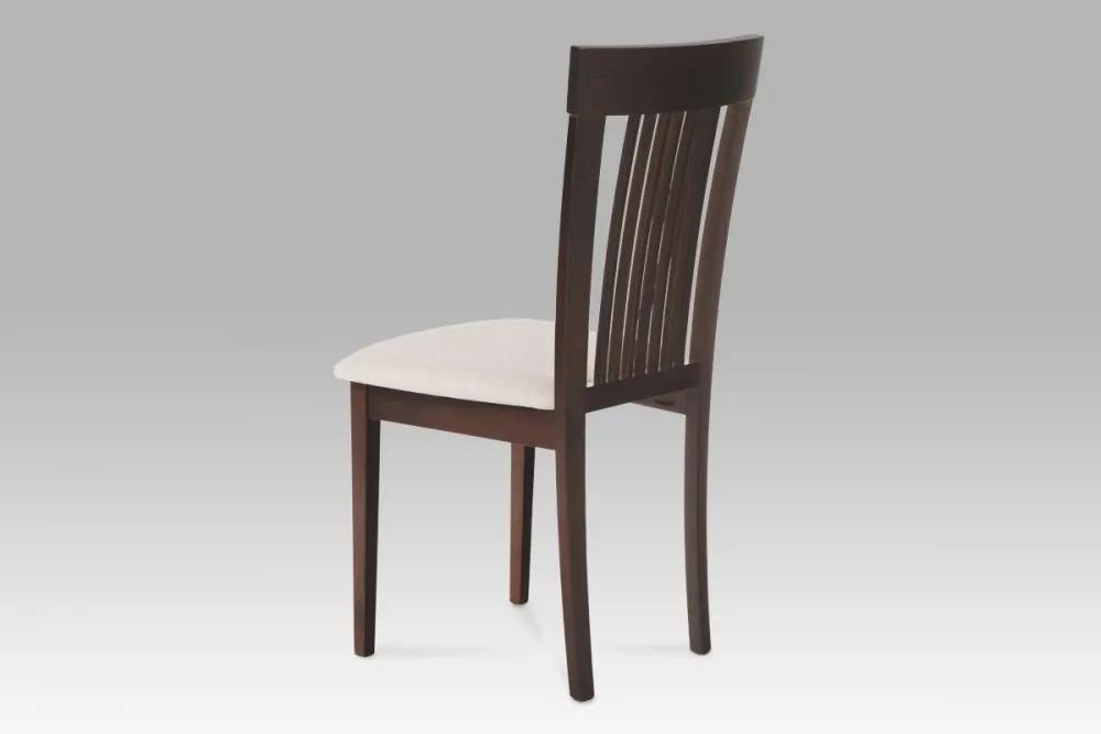 Jídelní židle BC-3940 látka / dřevo Autronic Ořech