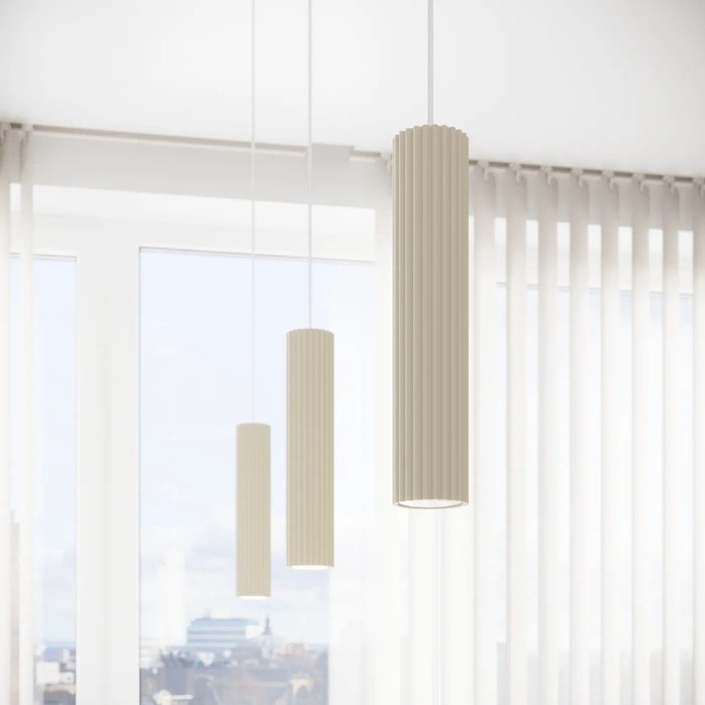 Sollux Lighting Závěsné svítidlo KARBON 2 béžové
