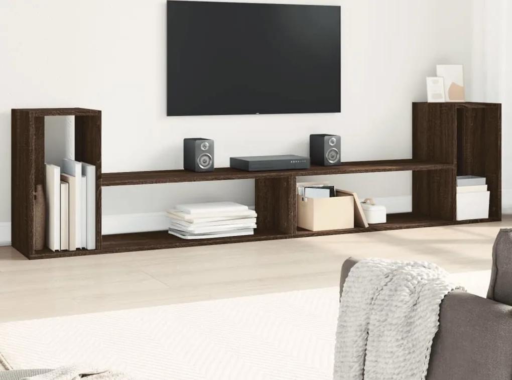 vidaXL TV skříňky 2 ks 75 x 30 x 50 cm kompozitní dřevo [840798] Barva: Bílá