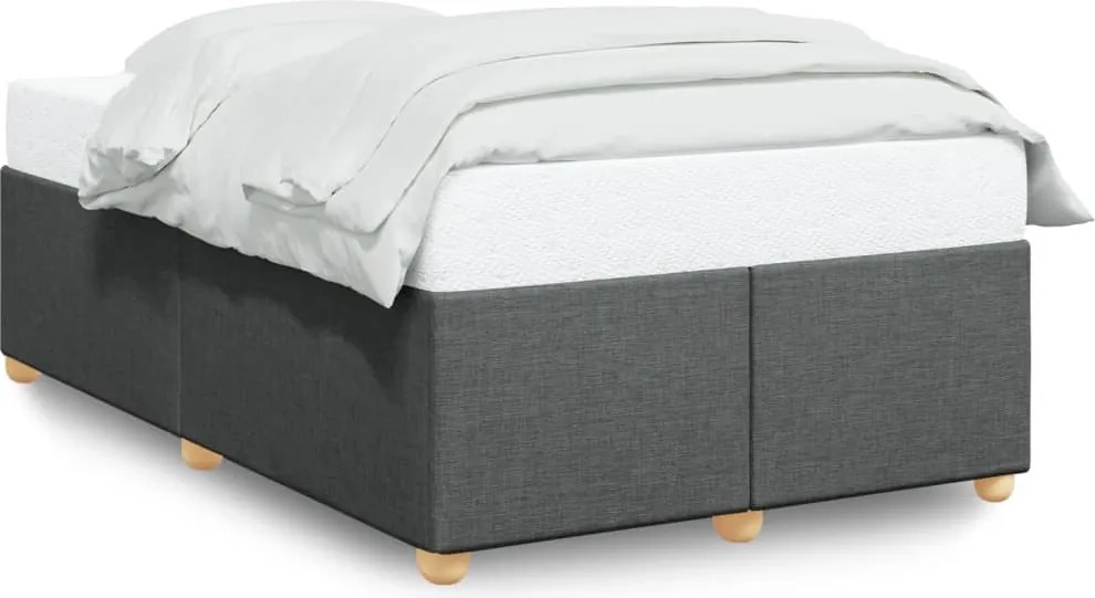 Rám postele bez matrace tmavě šedá 120 x 200 cm textil 3284723