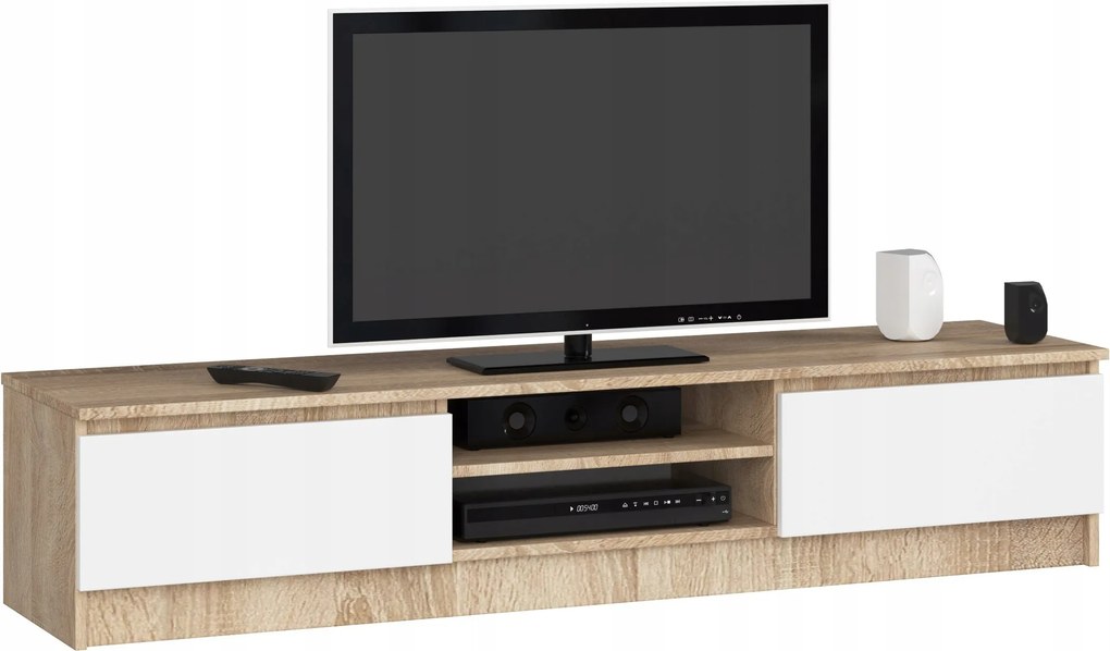 Tv stolek Ronon 160 cm sonoma/bílý
