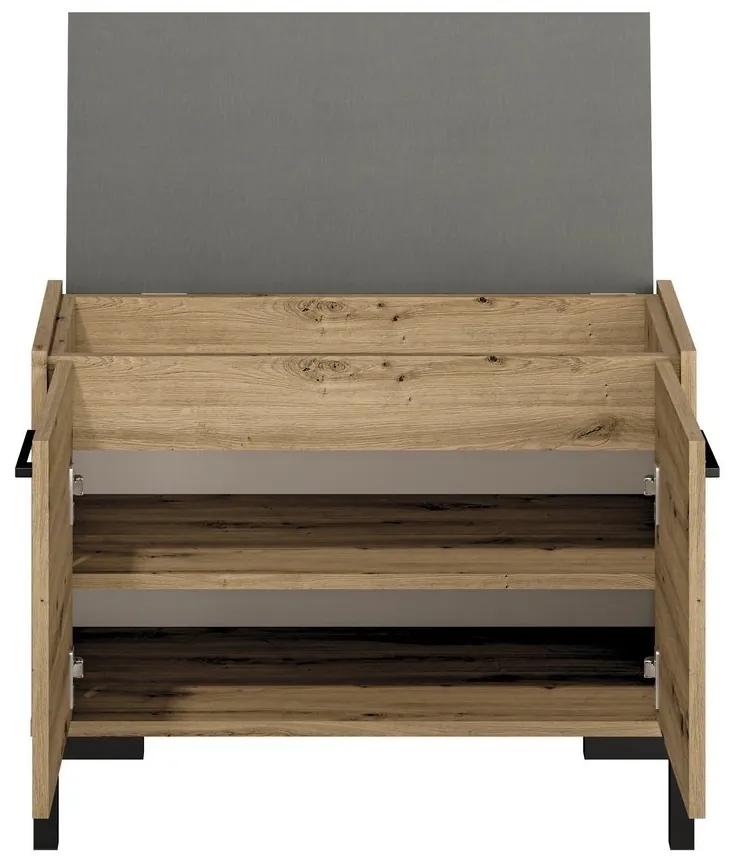 Casarredo - Komfort nábytek Lavice s botníkem WILLOW 2D s úložným prostorem, dub artisan