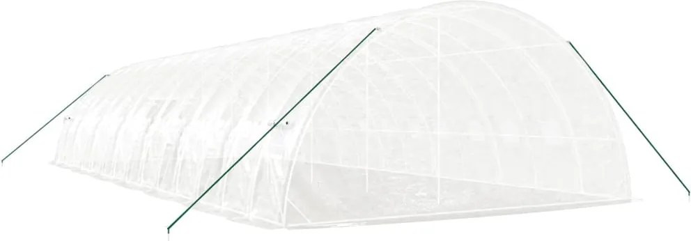 Skleník s ocelovým rámem bílý 84 m² 14 x 6 x 2,85 m 3188121