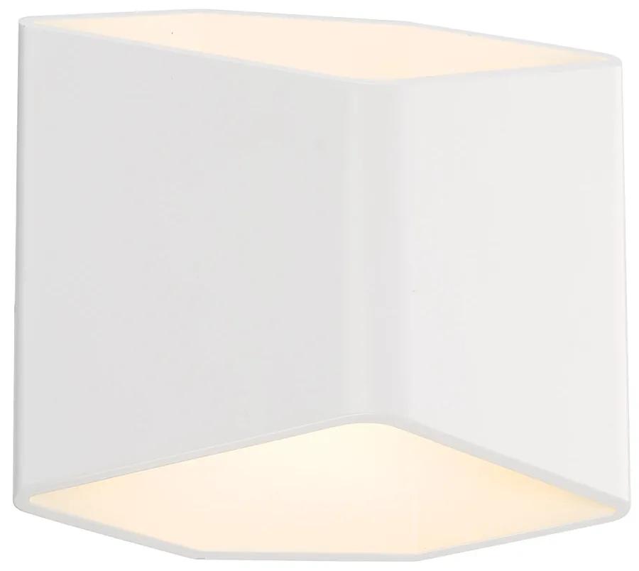 SLV 151711 Cariso, 3D nástěnné svítidlo, 7,6W LED stmívatelné, bílá, výška 14,6cm