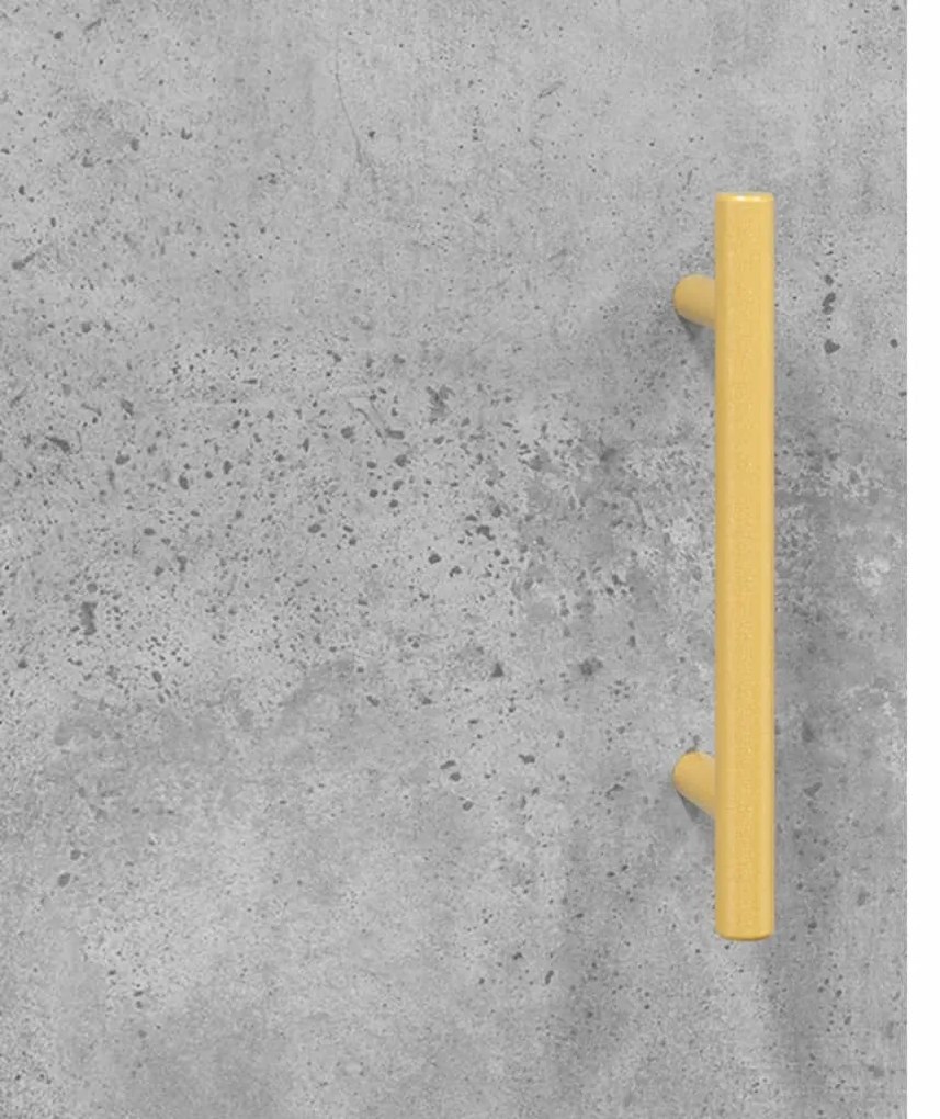 Skříň highboard betonově šedá 69,5x34x180 cm kompozitní dřevo,  3189241
