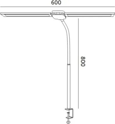 Brilagi - LED Stmívatelná stolní lampa USB VARIO LED/14W/5V 3000-6000K černá
