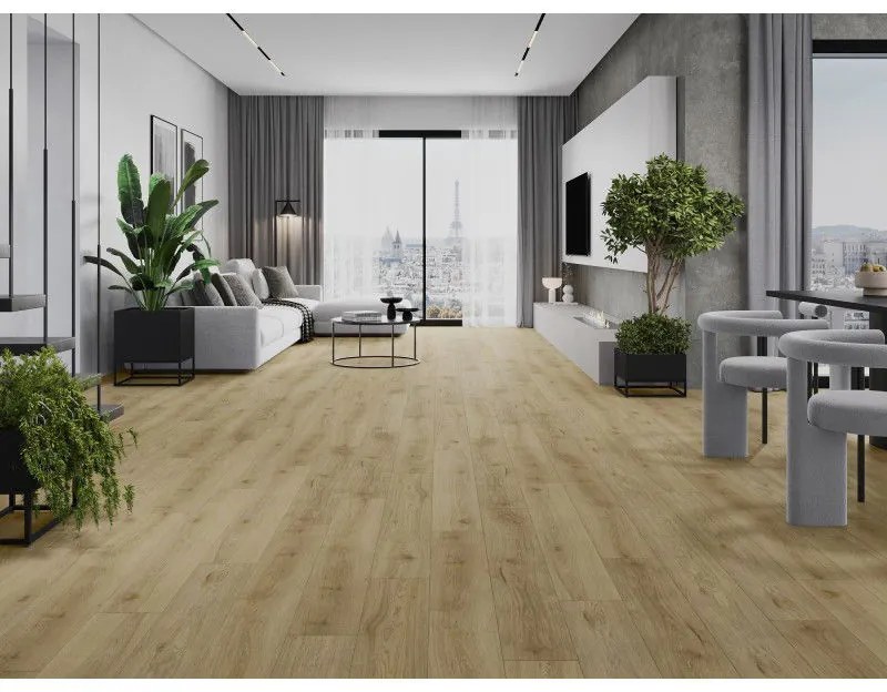 Mexen Charter Oak, vinylová podlaha 1227 x 187 mm LVT Dryback 2,5 mm, PVC podklad, 4stranná V-drážka, dub, F1322-1227-187-255-4V1-01