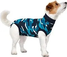 Obleček ochranný Suitical Dog BLUE CAMO 43cm S