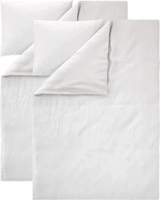 Livarno® Sada mušelínového ložního povlečení, 140 x 200 cm, 70 x 90 cm, 2dílná, bílá