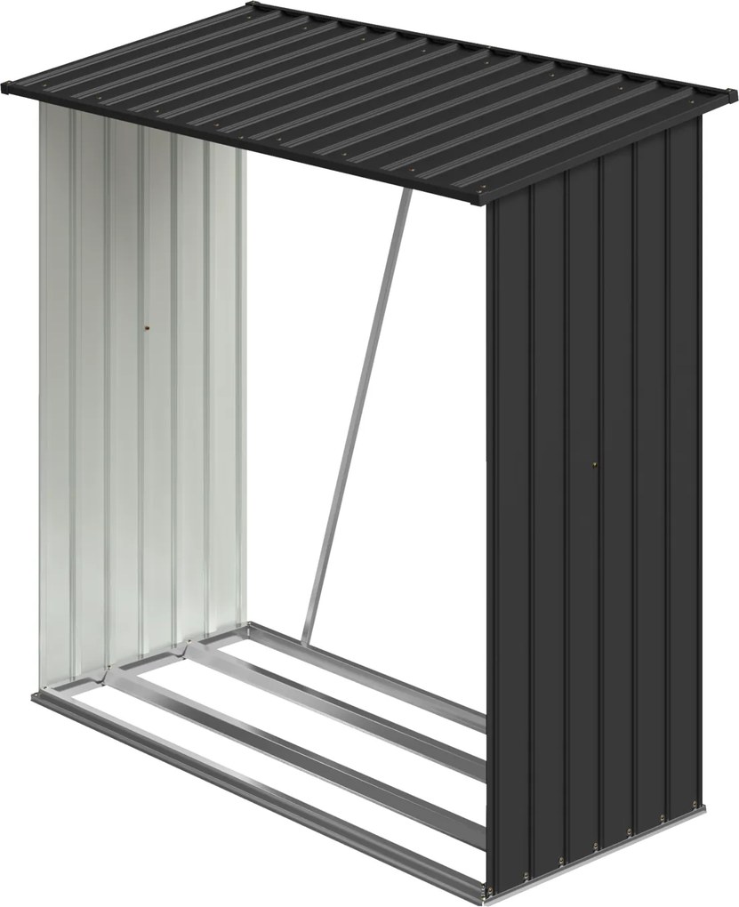 Parkside® Regál na palivové dřevo, 164 x 84 x 157 cm (antracitová)