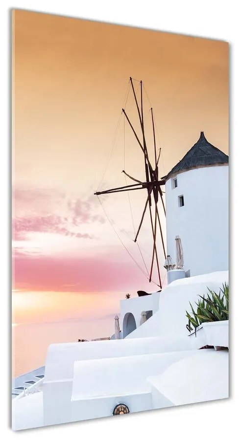 Wallmuralia Foto obraz skleněný svislý Santorini Řecko 50x100 cm