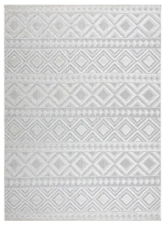 koberec Strukturální SOLE D3851 Boho, diamanty ploché tkaní béžový velikost 180x270 cm | krásné koberce cz