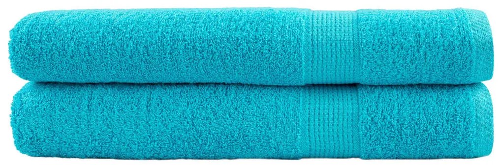 Premium ručníky SOLUND 2 ks tyrkysové 100x200 cm 600 g/m² 137461