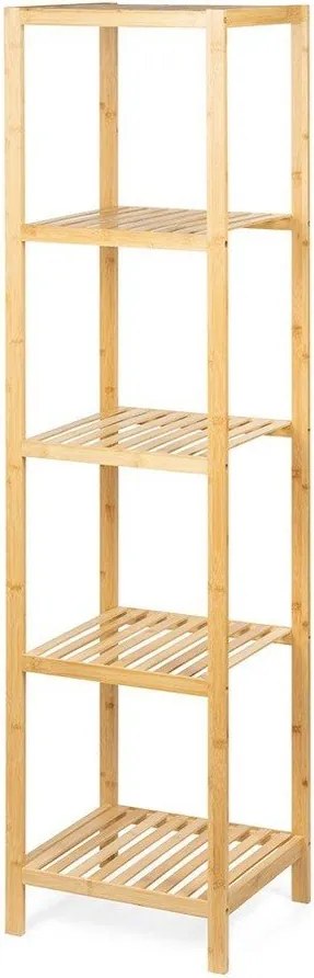 Bambusový koupelnový regál v přírodní barvě 37x140 cm Skaren – Bonami Essentials