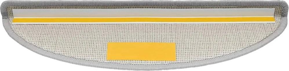 Schodové rohože 20 ks 56 x 17 x 3 cm světle šedé, půlkulaté 3365784