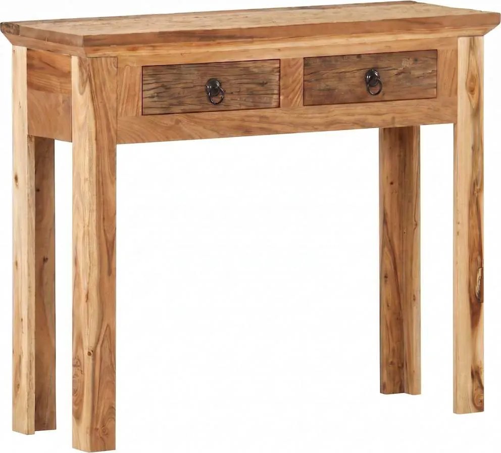 Konzolový stolek 90,5x30x75 cm masivní akácie recyklované dřevo 320381