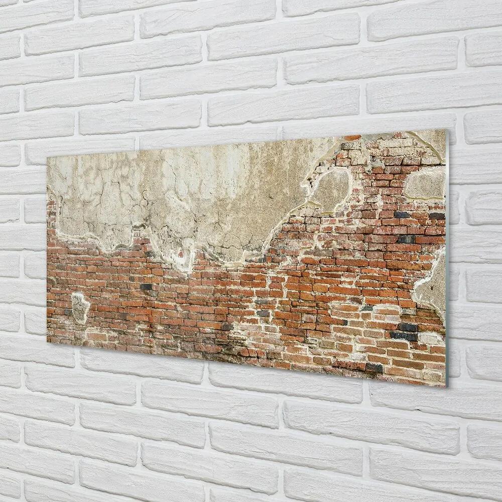 Obraz na skle Cihlové zdi wall 125x50 cm
