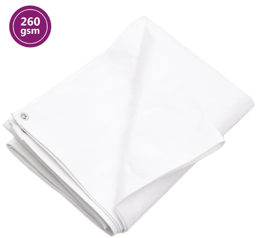 Plachta 260 g/m² 4 x 8 m bílá HDPE 151601