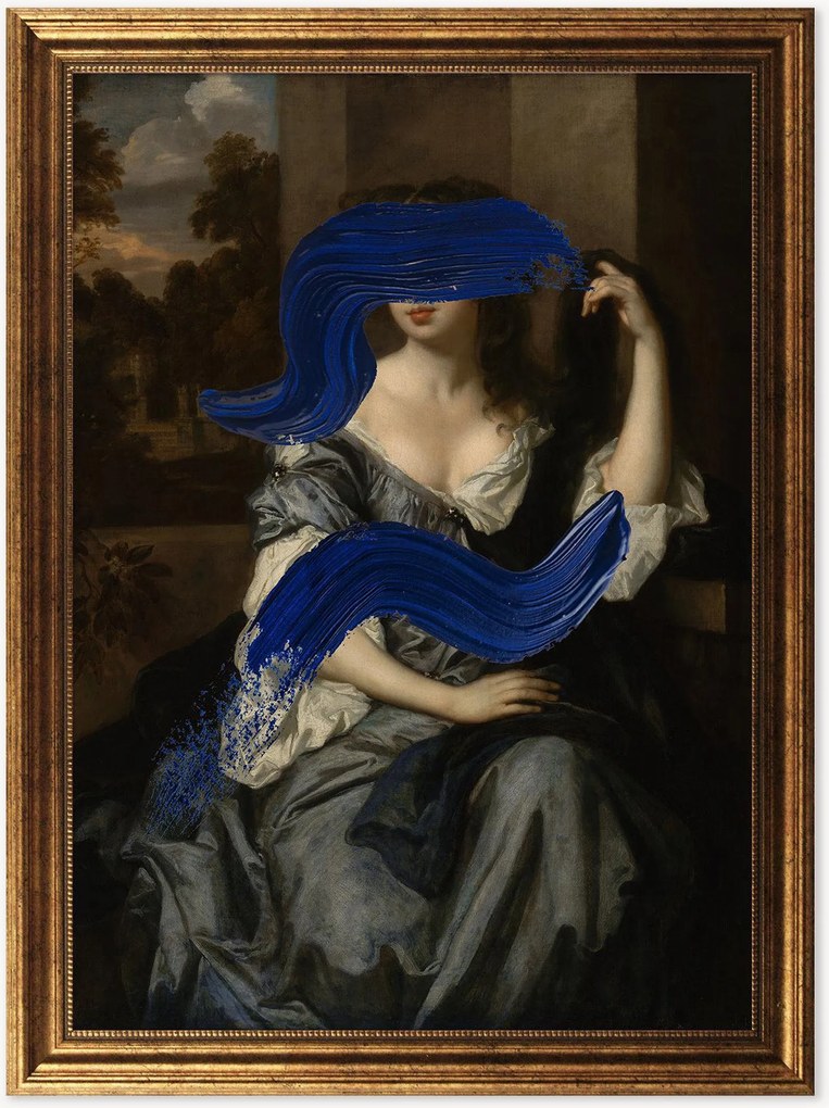 Zarámovaný digitální tisk Lady In Paint III