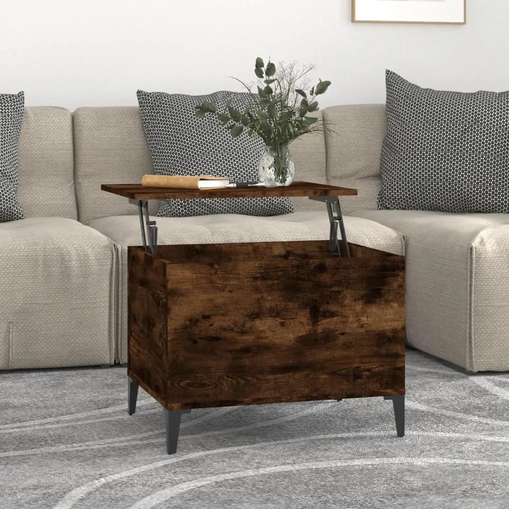 vidaXL Konferenční stolek 60x44,5x45 cm kompozitní dřevo [819578] Barva: Bílá