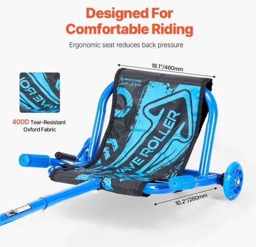 Ride on Scooter Powered by Zig-Zag Motion Drift Vozík pro děti od 4 let