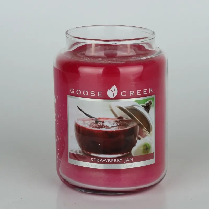 Aromatická svíčka ve skle jahodová marmeláda Goose Creek 680g