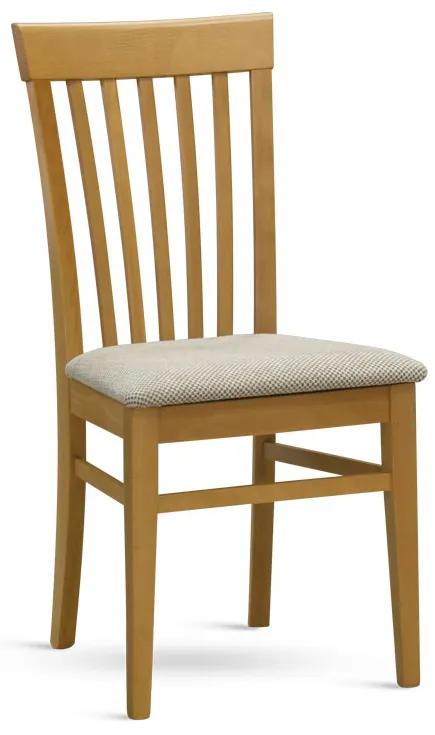Stima Židle K2 s čalouněným sedákem Odstín: Bílá, Látky: BEKY LUX grigio 981