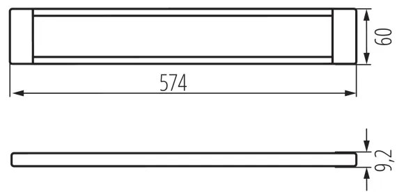 Kanlux 38121 - LED Stmívatelné osvětlení nábytku DAXA LED/9W/24V 3000/4000/5500K