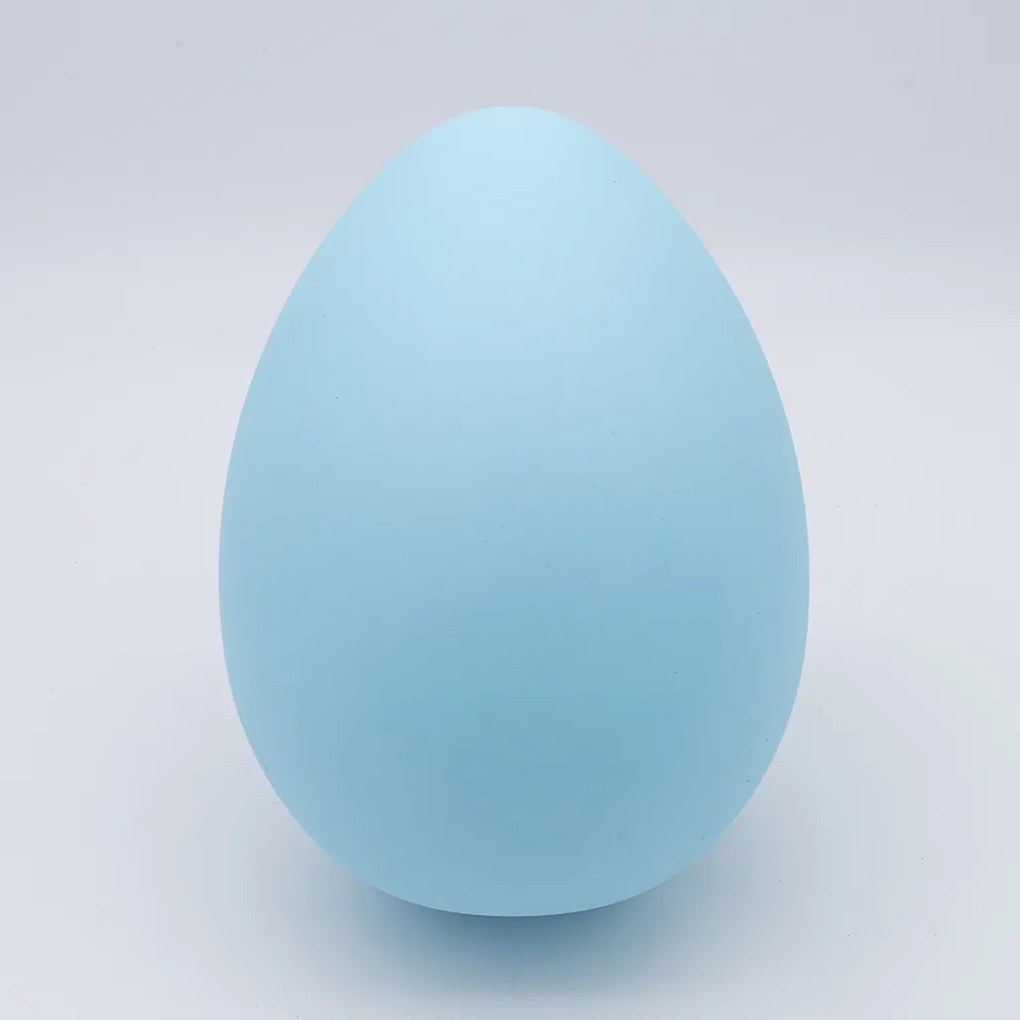 Velikonoční dekorace vajíčko, 30 cm, světle modré, plast, venkovní