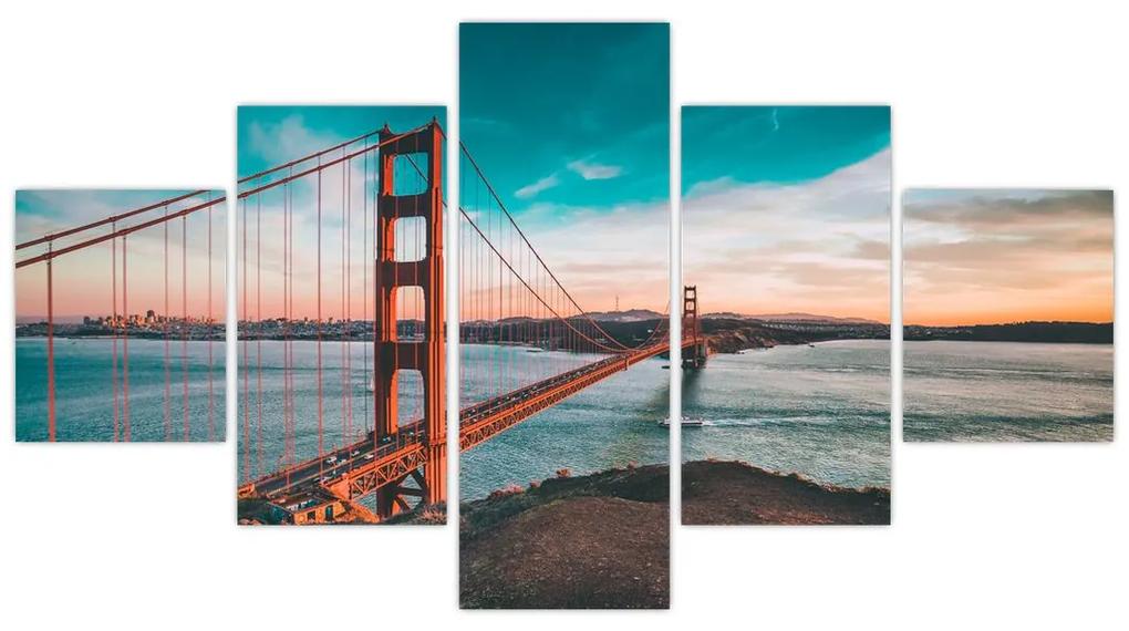 Obraz- Golden Gate, San Francisco (125x70 cm)
