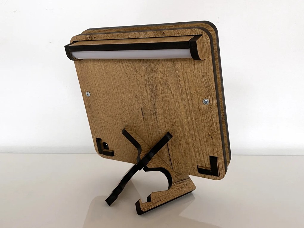 Li-Go "Buldoček" lampa 19x19 cm provedení povrchu: dub