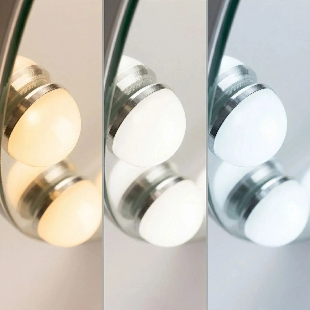 Rea Kosmetické zrcadlo 58x45 cm s regulovatelným LED osvětlením HOM-12011