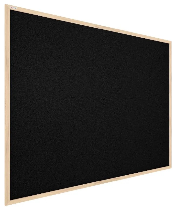 Allboards Černá korková tabule v dřevěném rámu 120x90 cm,TKBLACK108D