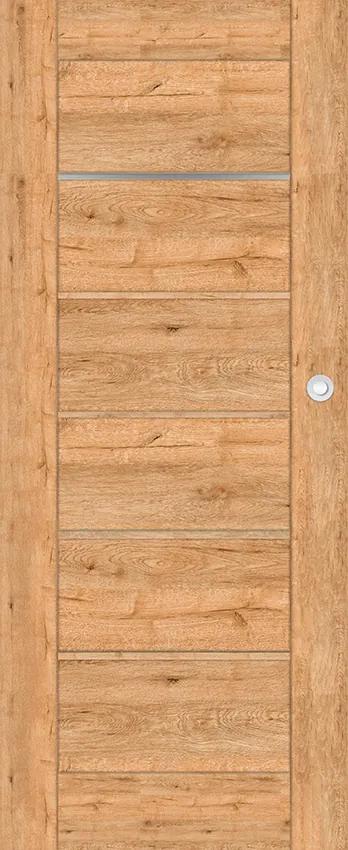 Interiérové dveře vasco doors PRIMO model 2 Průchozí rozměr: 70 x 197 cm, Orientace dveří: Levé dveře, Dekor: Dub skandinávský