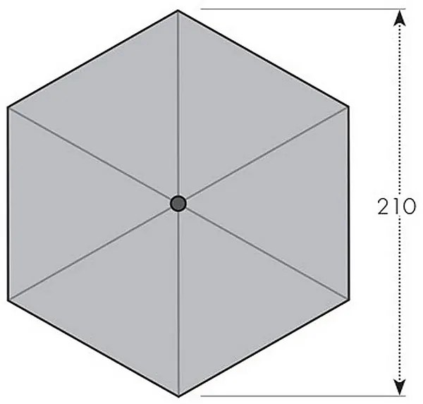 DOPPLER Doppler Slunečník Active 210 cm (různé barvy) 831 bordeau
