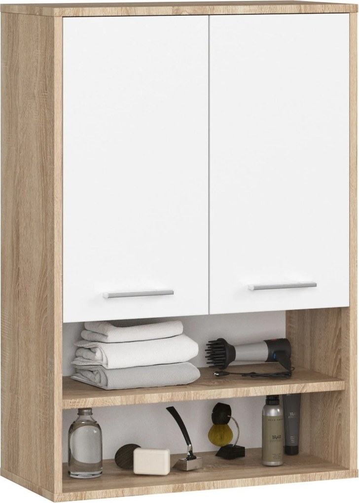 Závěsná koupelnová skříňka Fin W64 2D 64 cm - výběr z 9 provedení