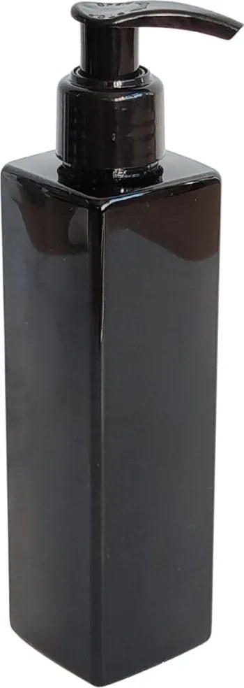 Dávkovač na mýdlo 250 ml černý s černou pumpičkou LUNA