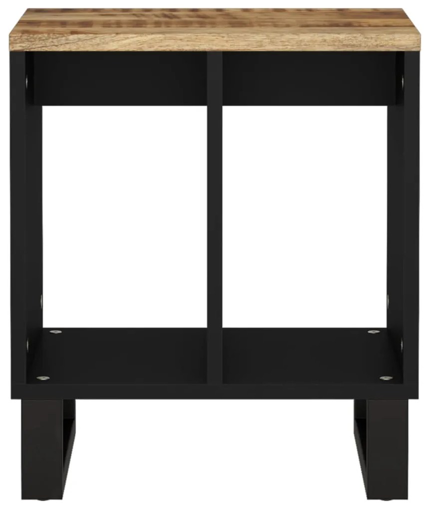 Odkládací stolek 40 x 31 x 46 cm masivní mangovník a kompozit - Default Title