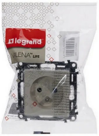 Legrand Valena LIFE zásuvka béžová s clonkami 753280
