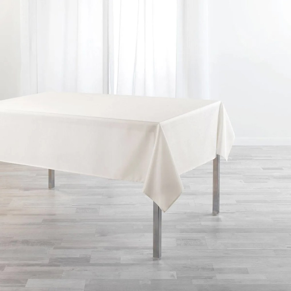 Ubrus odolný proti skvrnám NEWTON, 140 x 250 cm, bílý