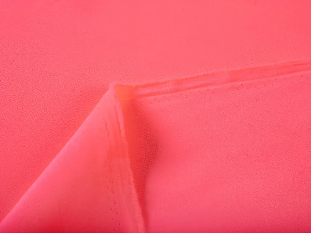 Biante Dekorační kulatý ubrus Rongo RG-046 Neonově růžový Ø 130 cm