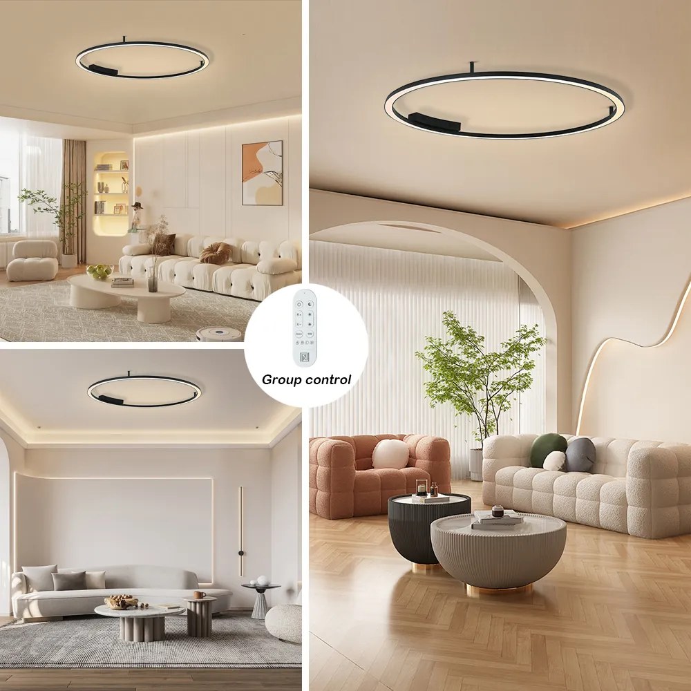 Immax NEO FINO stropní (nástěnné)svítidlo černé 120cm 72W 4752lm Tuya Zigbee 3,0 s DO