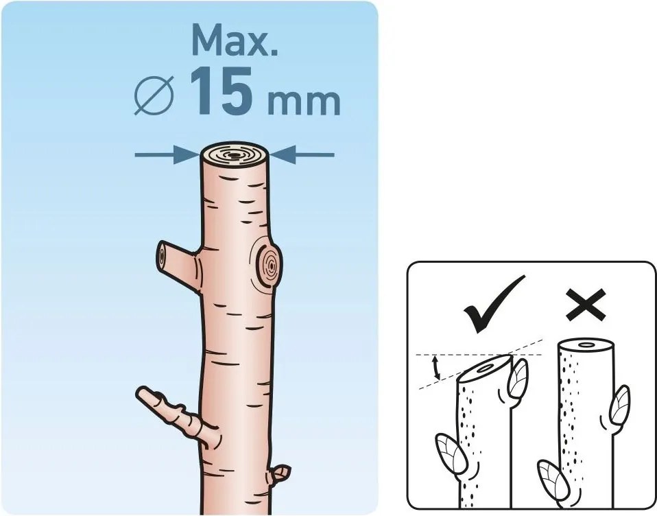 Nůžky zahradnické, 205mm, na sříhání větví , EXTOL PREMIUM