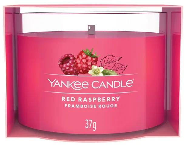 Yankee Candle Votivní svíčka ve skle Red Raspberry, 37g