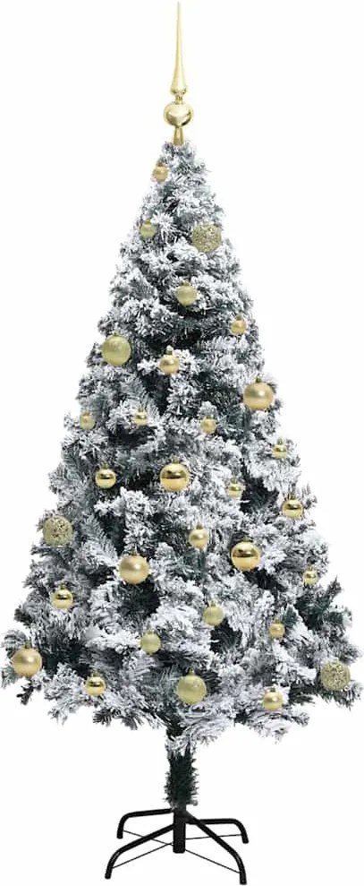 Umělý vánoční stromeček Bílá 150 cm PVC, ocel a plast 3396953