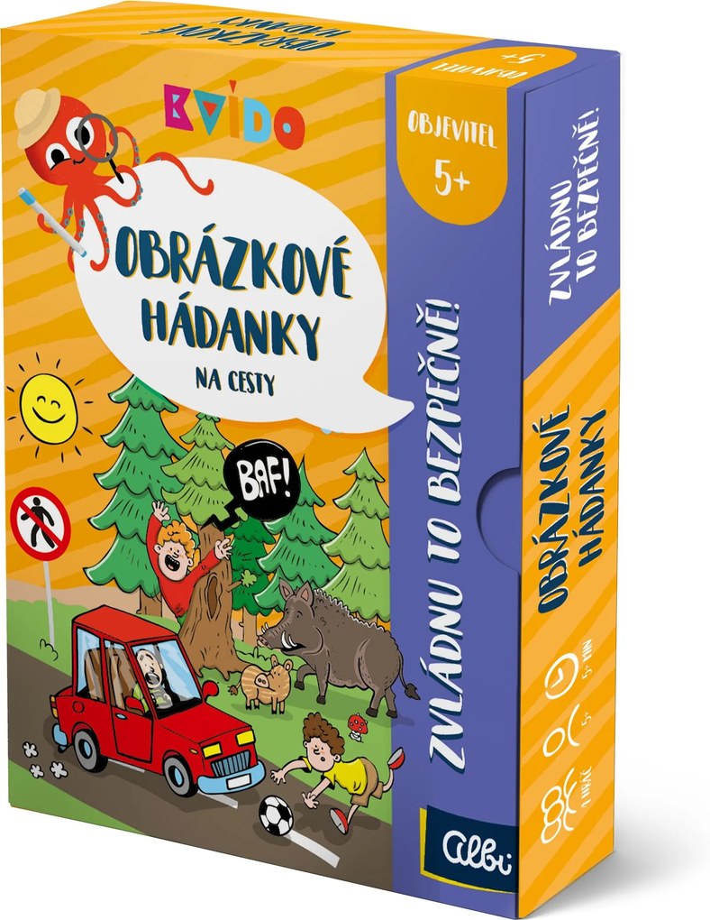 Společenská hra kvído - obrázkové hádanky - zvládnu to bezpečně!